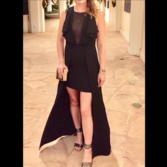 BCBG | Dresses | Bcbg Long Black Dress | Poshmark